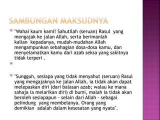Ayat ayat tentang Peranan Rasulullah | PPT