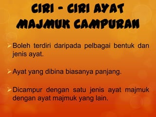 Ayat majmuk campuran i | PPSX