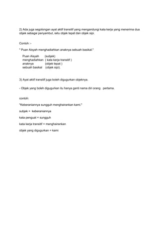 Ayat pasif dan aktif | DOC