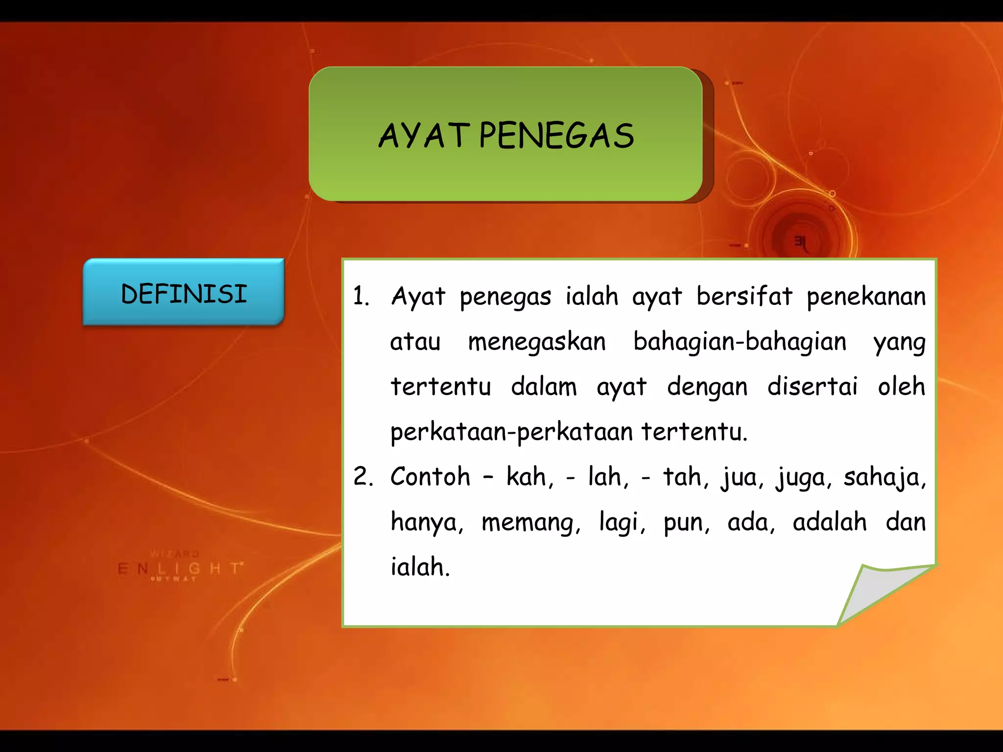 Ayat penegas | PPT