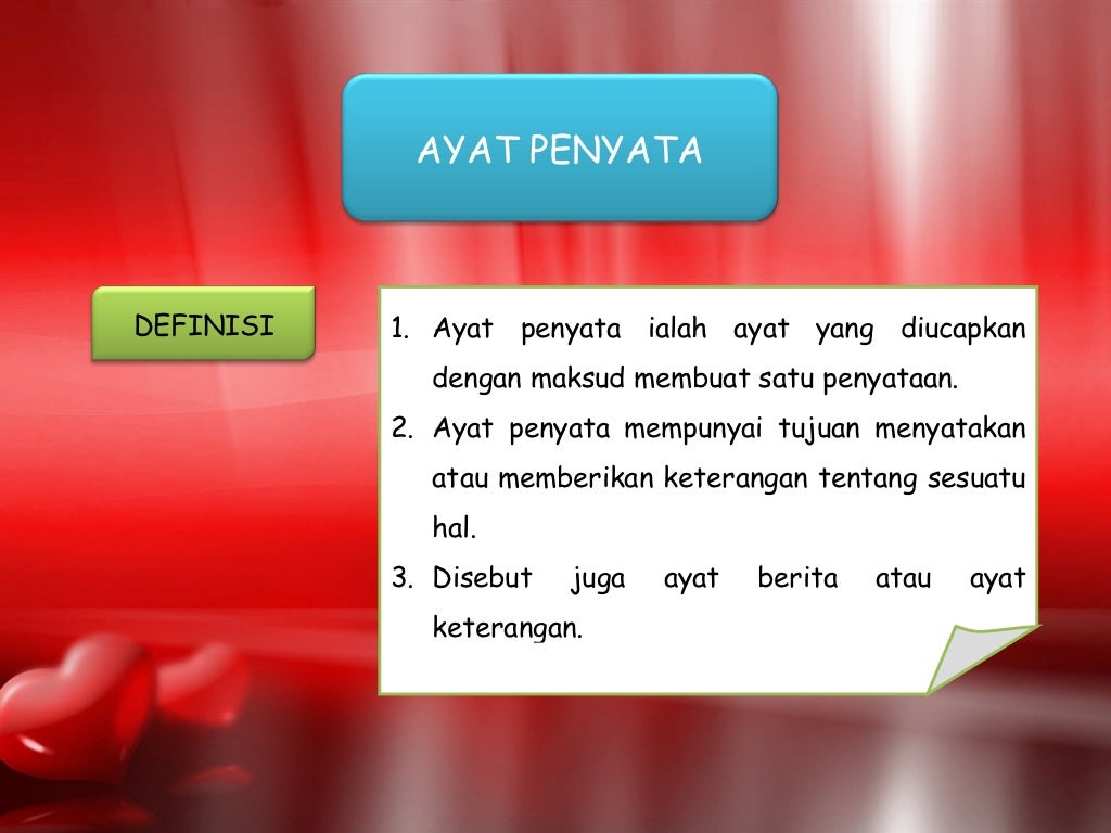 Ayat penyata