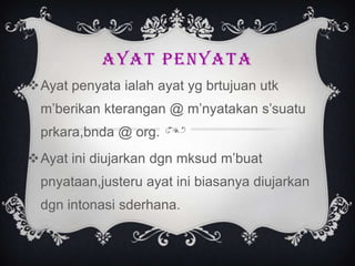 Ayat penyata | PPT