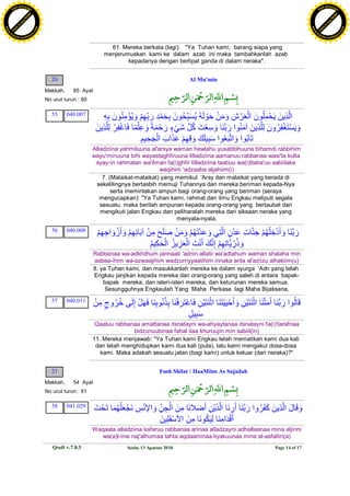 Ayat tertentu dengan transliterasi kata kunci rabbana | PDF