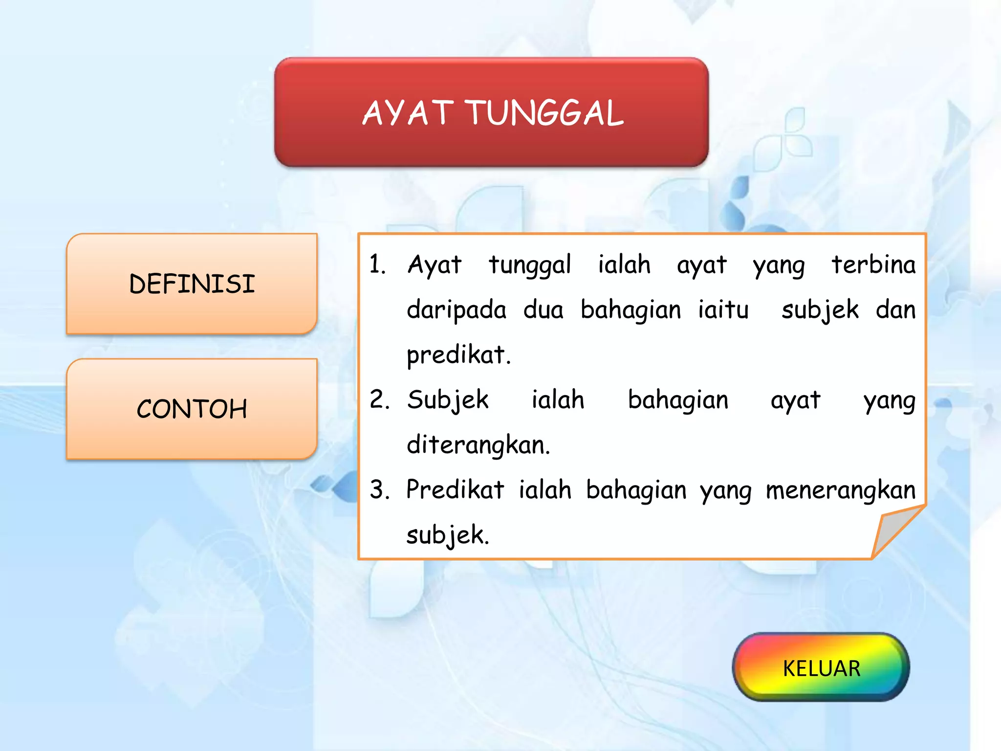 Ayat tunggal | PPTX