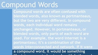 Compound words | PPTX
