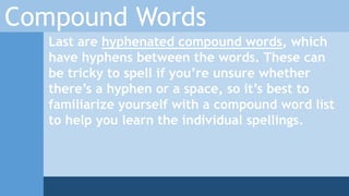 Compound words | PPTX