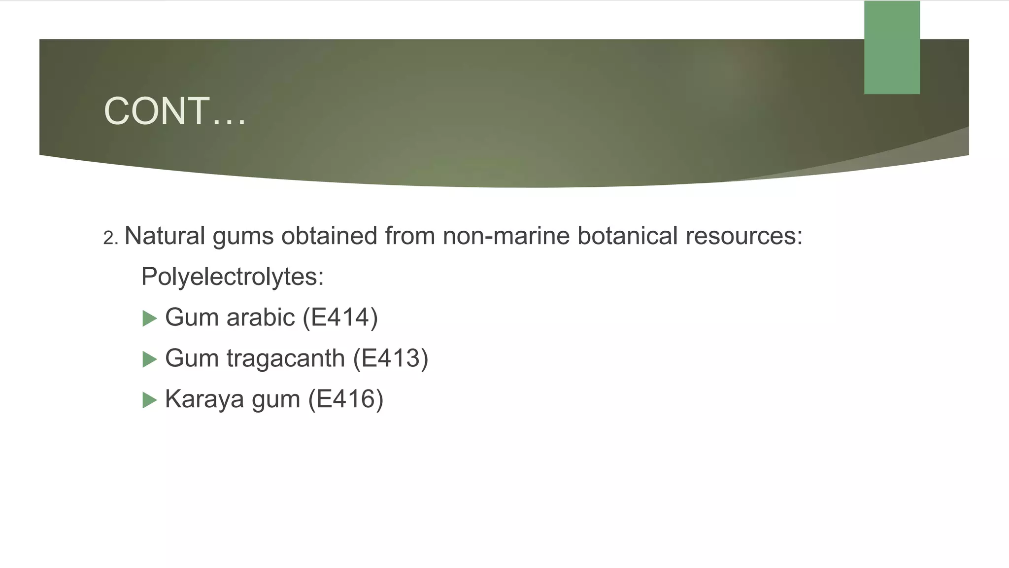 Food Gums | PPTX