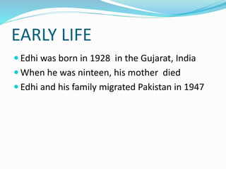 abdul sattar edhi | PPTX