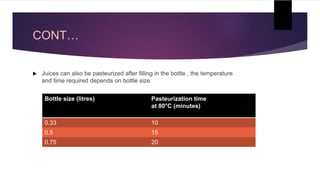 Fruit Juice Preparation | PPTX