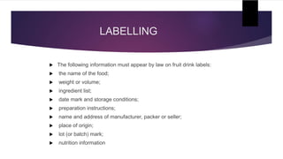 Fruit Juice Preparation | PPTX