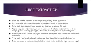 Fruit Juice Preparation | PPTX