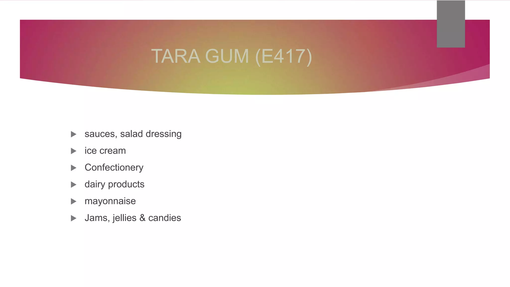 Application of food Gums | PPT