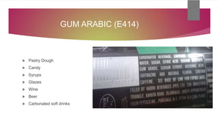 Application of food Gums | PPTX