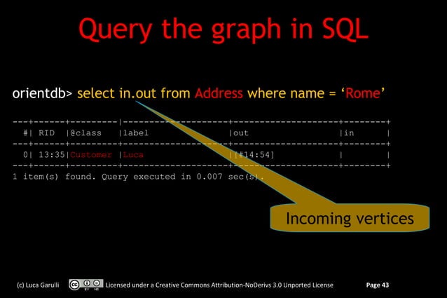 Switching from relational to the graph model | PPT | Databases | Computer Software and Applications