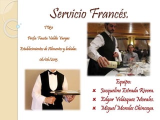 servicio frances | PPTX