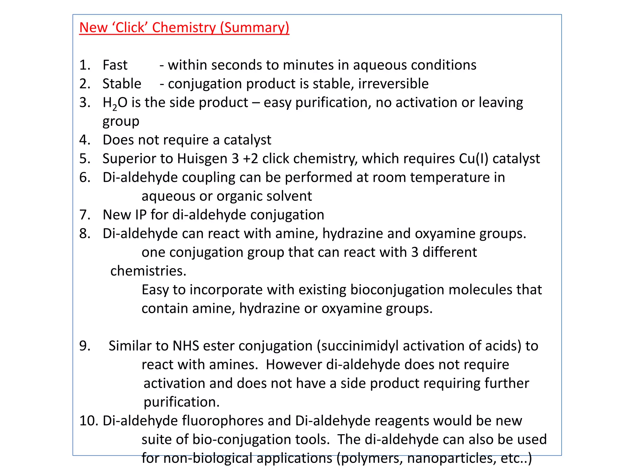 Aydin Reagent Bioconjugation Intro | PPT