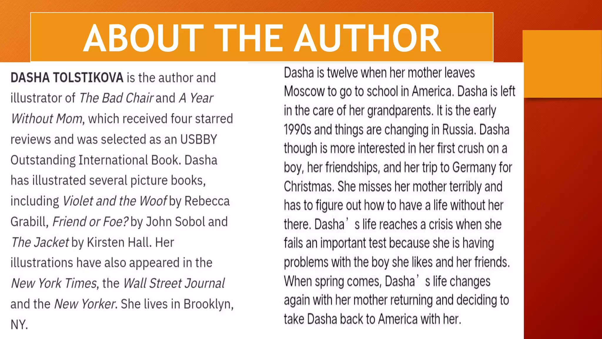 A YEAR WITHOUT MOM by Dasha Tolstikova.pptx
