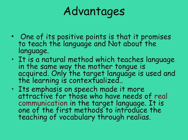 Direct Method (DM) of Language Teaching | PPT | Education
