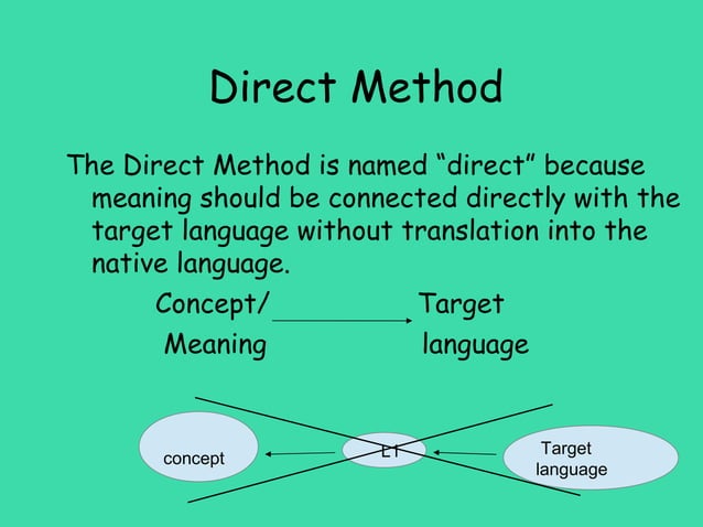 Direct Method (DM) of Language Teaching | PPT | Education