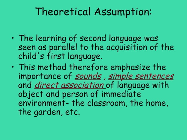 Direct Method (DM) of Language Teaching | PPT | Education