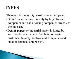 Commercial Paper ppt | PPTX