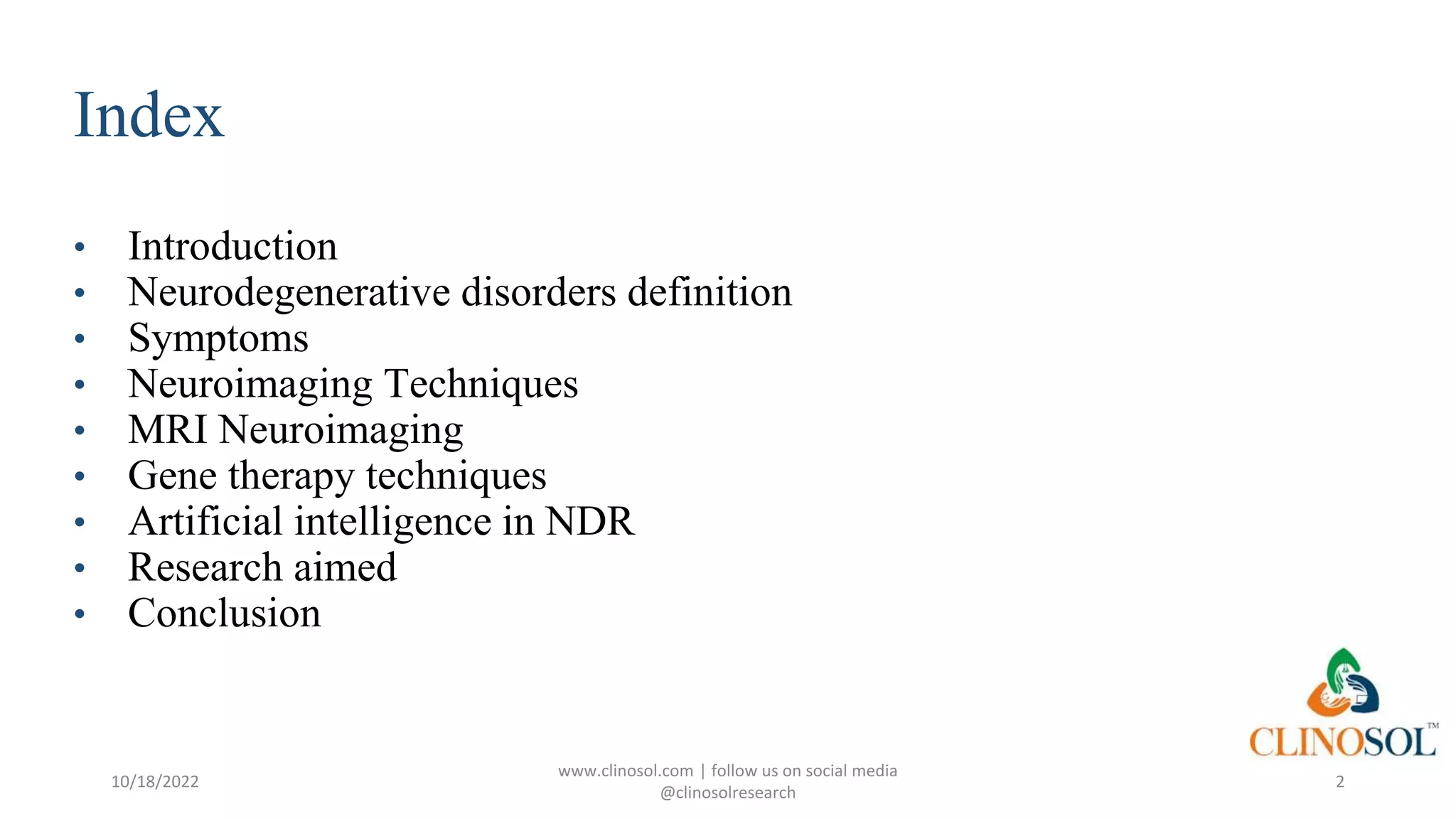 Advancements in Neurodegenerative Disease Research | PPTX