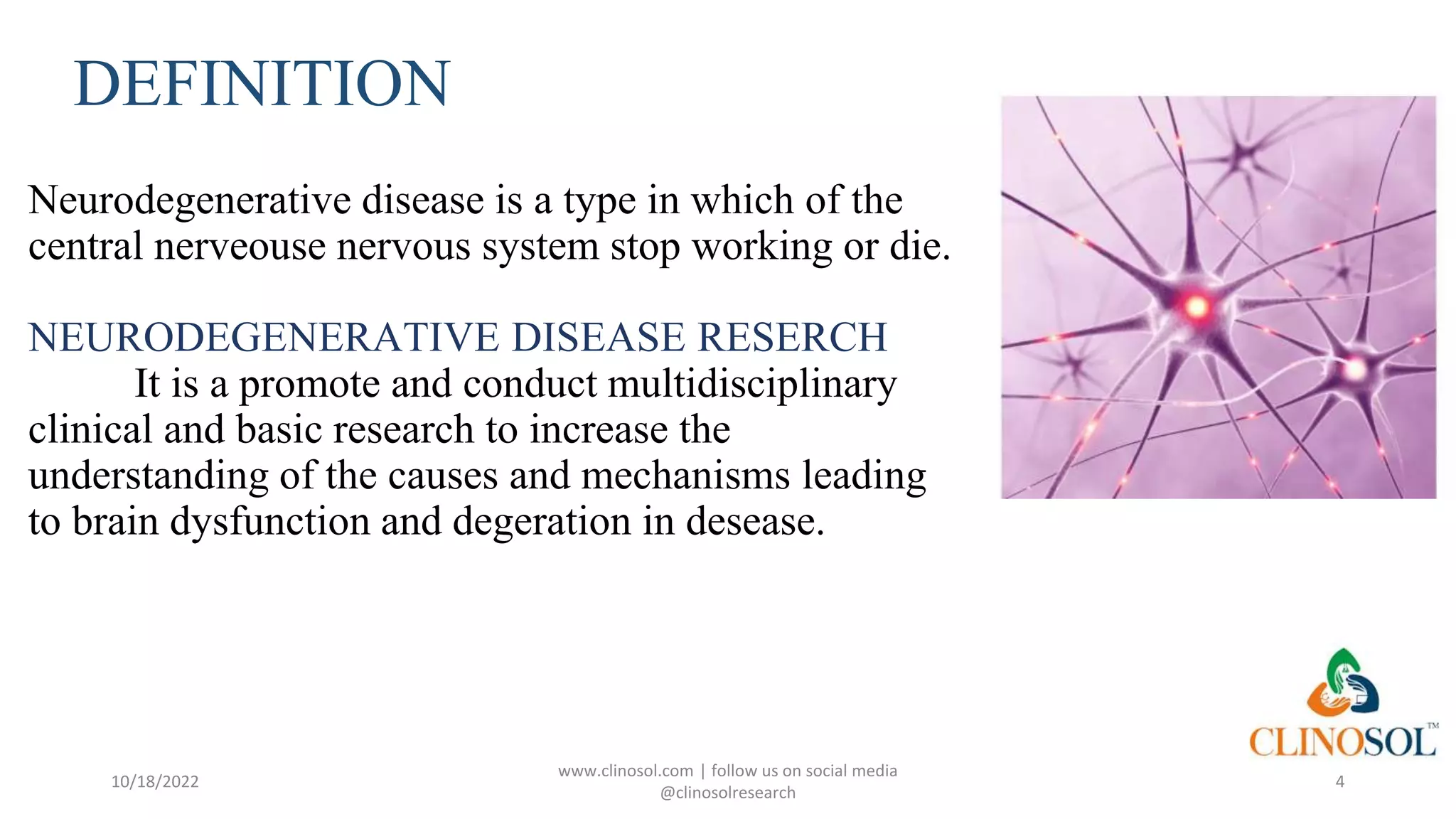 Advancements in Neurodegenerative Disease Research | PPTX