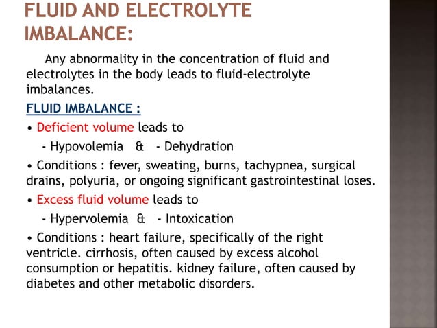 FLUID AND ELECTROLYTE BALANCE | PPTX