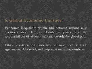 Global ethics and current challenges important note | PPT