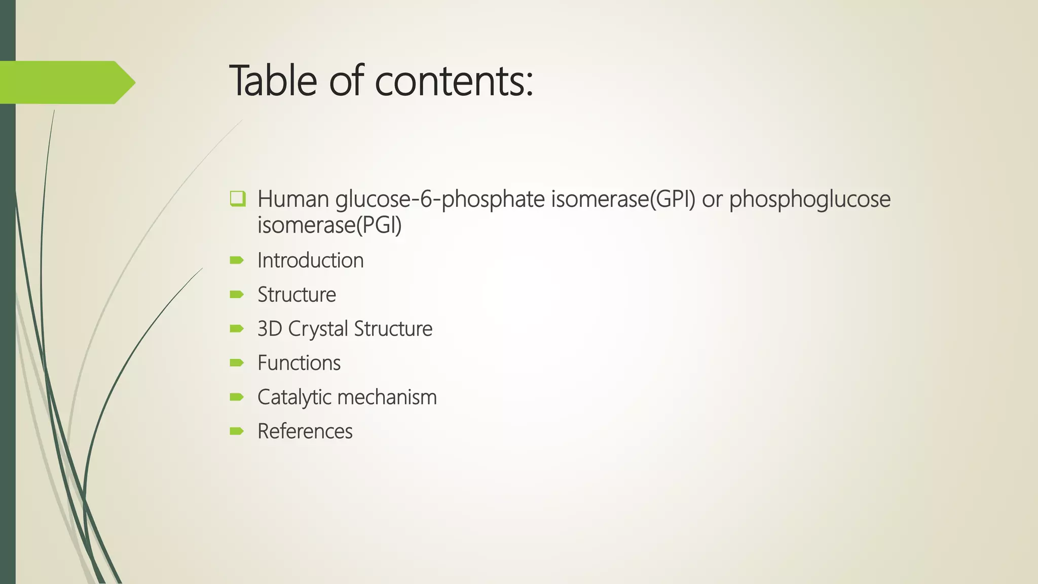 Human glucose-6-phosphate isomerase(GPI) or phosphoglucose isomerase ...