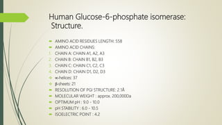 Human glucose-6-phosphate isomerase(GPI) or phosphoglucose isomerase ...
