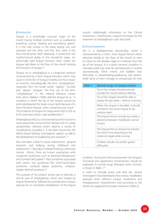 Ayesha_Lingual Frenectomy in pediatrc dental patient | PDF