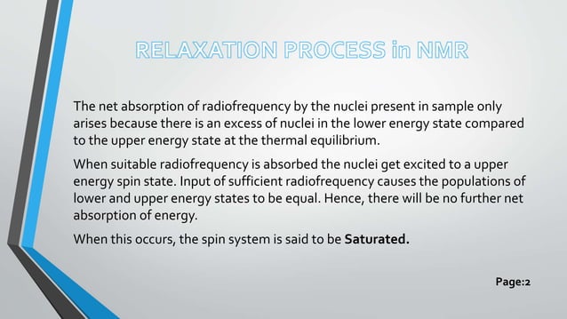 NMR spectroscopy- Spin-lattice & spin-spin relaxation, signal splitting ...