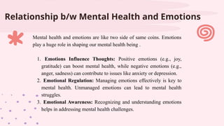 It is a title about emotions and mental health nursing | PPTX