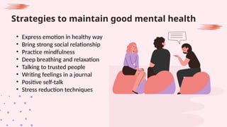 It is a title about emotions and mental health nursing | PPTX