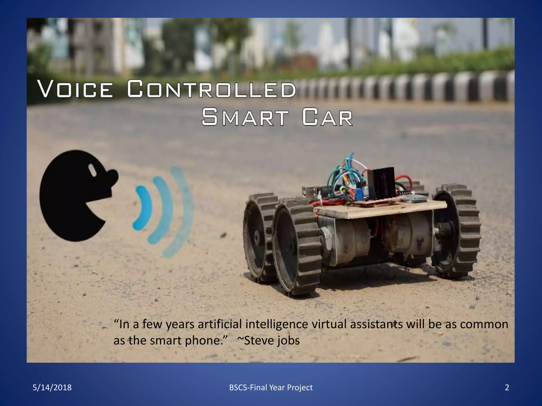 Voice Controlled Robotic Vehicle | PPTX