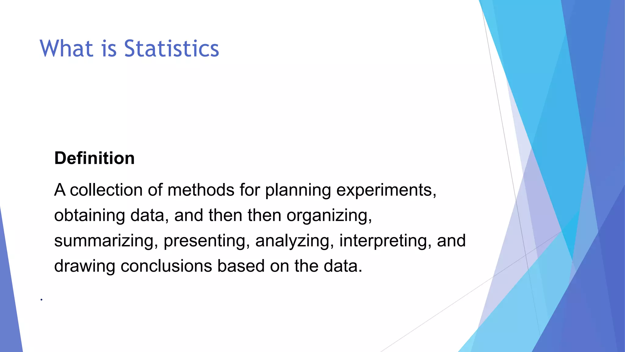 What is Statistics | PPTX