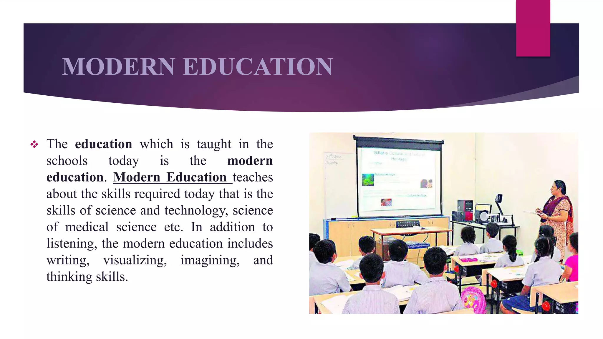 TRADITIONAL AND MODERN EDUCATION | PPTX