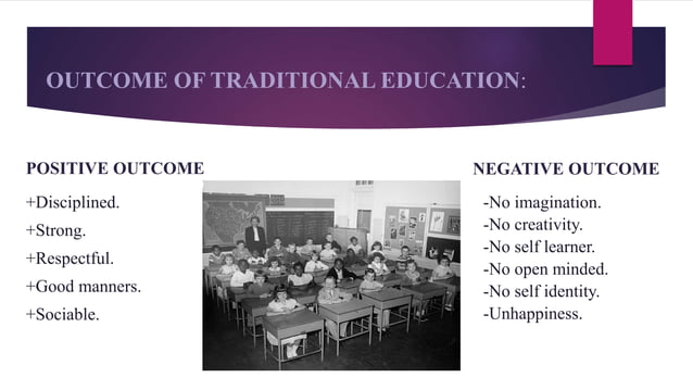 TRADITIONAL AND MODERN EDUCATION | PPTX