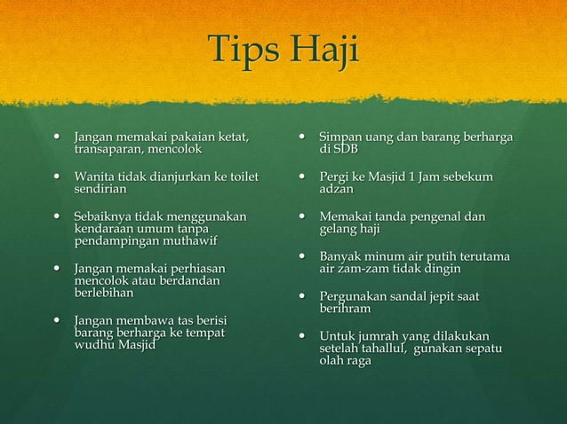 Materi Manasik Haji | PPTX