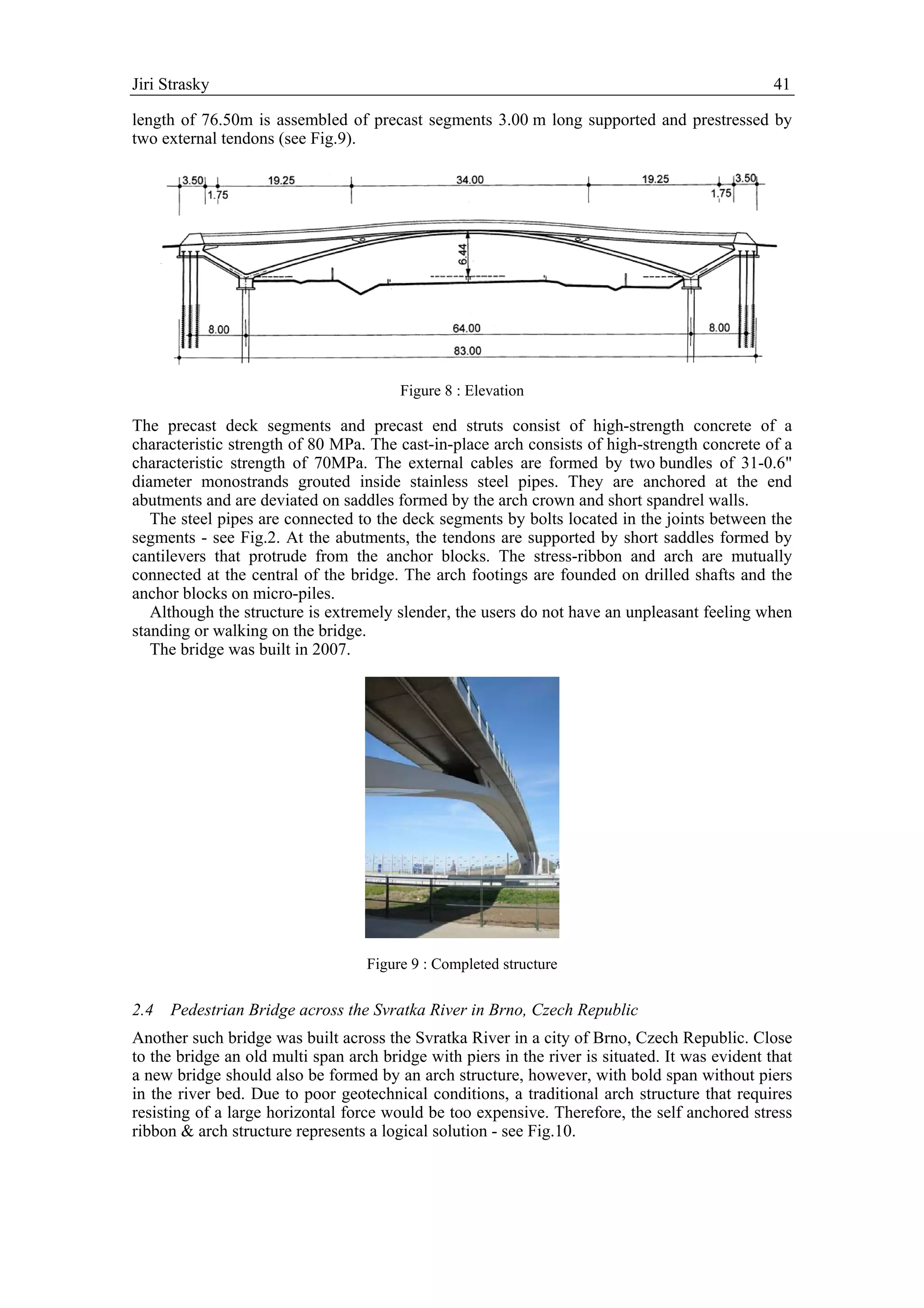 4 stress ribbon & arch pedestrian bridges | PDF