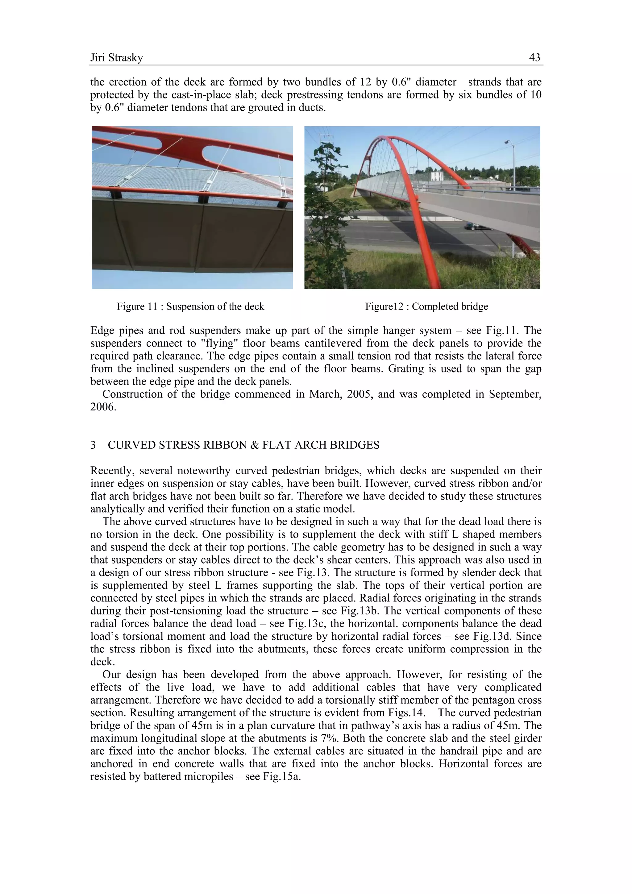 4 stress ribbon & arch pedestrian bridges | PDF