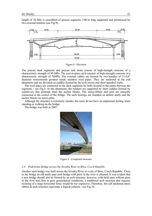 4 stress ribbon & arch pedestrian bridges | PDF | Civil Engineering ...