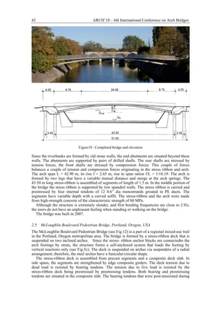4 stress ribbon & arch pedestrian bridges | PDF