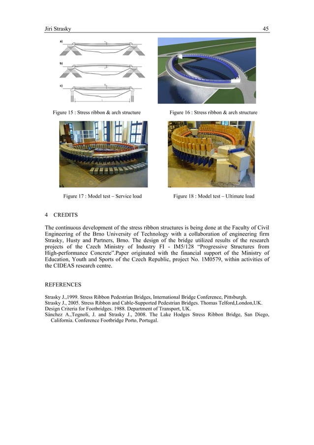 4 stress ribbon & arch pedestrian bridges | PDF | Civil Engineering ...