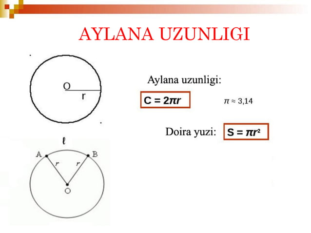 AYLANA UZUNLIGI VA DOIIIIIIIIIIRA YUZI.pptx