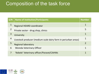 Task force for the HEARD project implementation | PPT