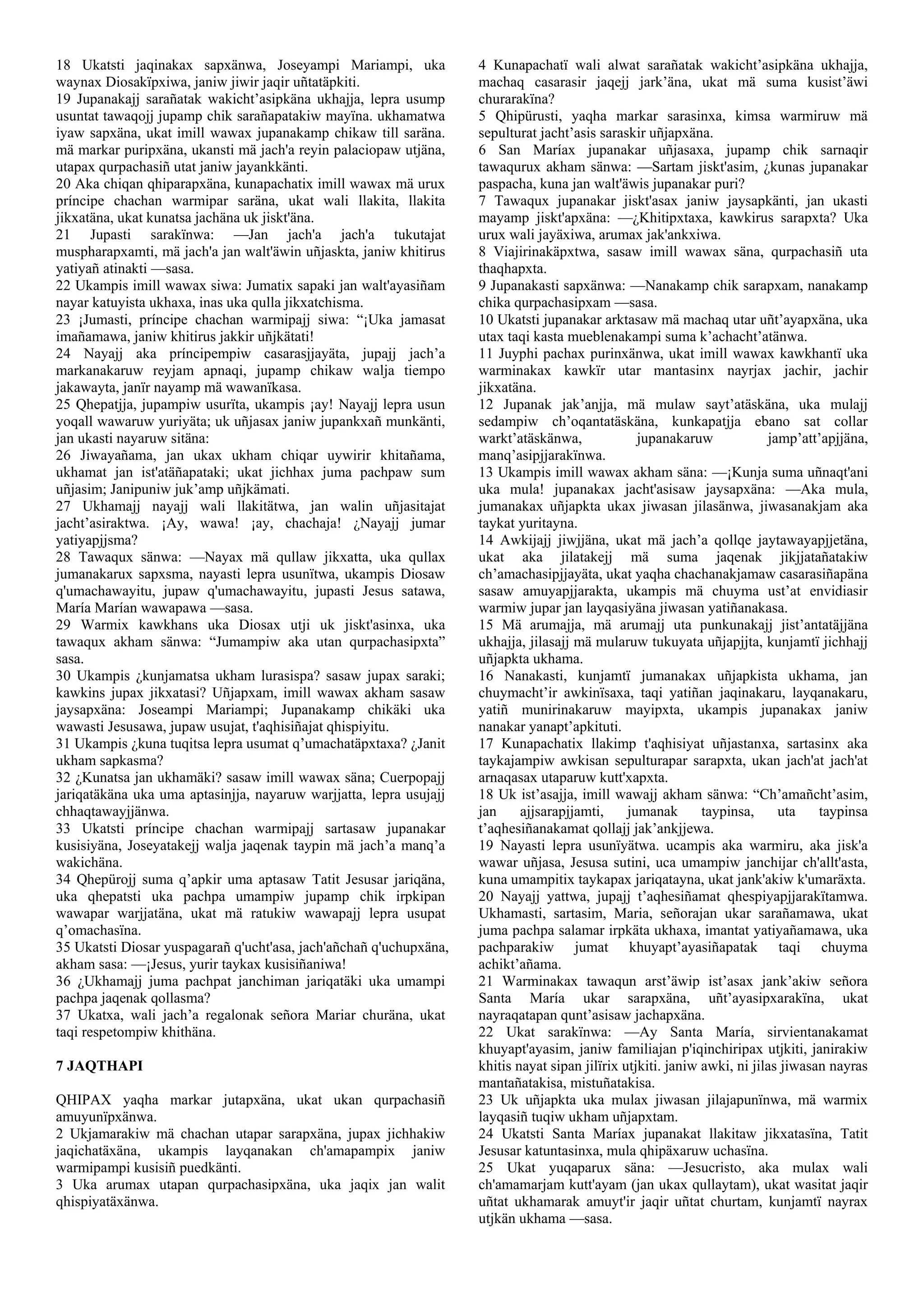 Aymara - The First Gospel of the Infancy of Jesus Christ.pdf