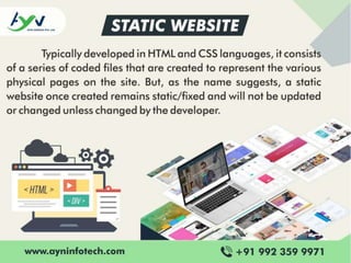 STATIC vs DYNAMIC WEBSITE - Which One Will Suit Your Business? | PPT