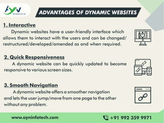 STATIC vs DYNAMIC WEBSITE - Which One Will Suit Your Business? | PPT